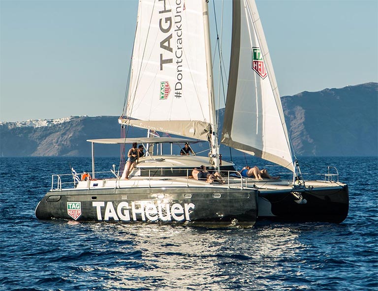 Caldera Blue Santorini Catamaran Tour | Caldera Yachting